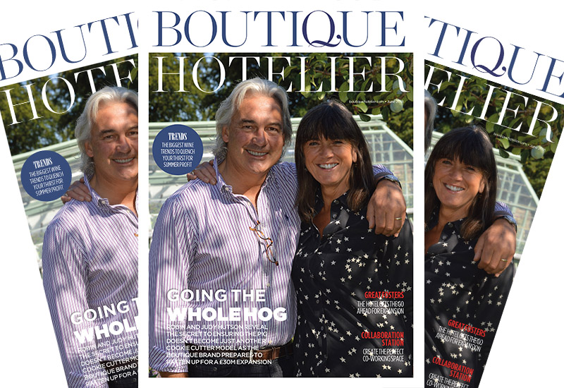 Robin and Judy Hutson go the whole hog for the Boutique Hotelier June ...